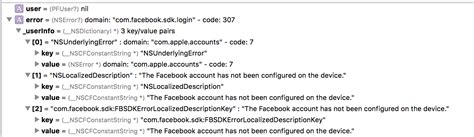 Ios Getting Error 307 When Trying To Login With Facebook Using Parse