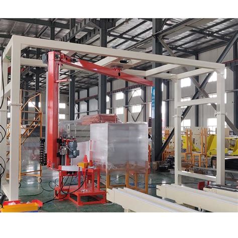 Rotating Arm Wrapping Machine Gantry Cantilever Type Pallet Wrapping