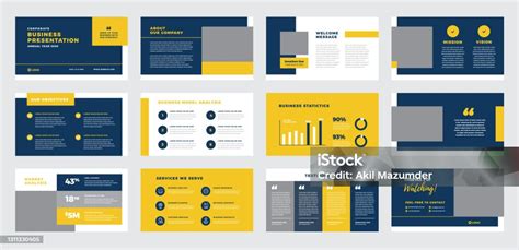 การนําเสนอทางธุรกิจโบรชัวร์คู่มือการออกแบบหรือ Powerpoint สไลด์แม่แบบหรือคู่มือการขายเลื่อน