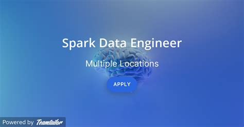 Spark Data Engineer Sdg Group