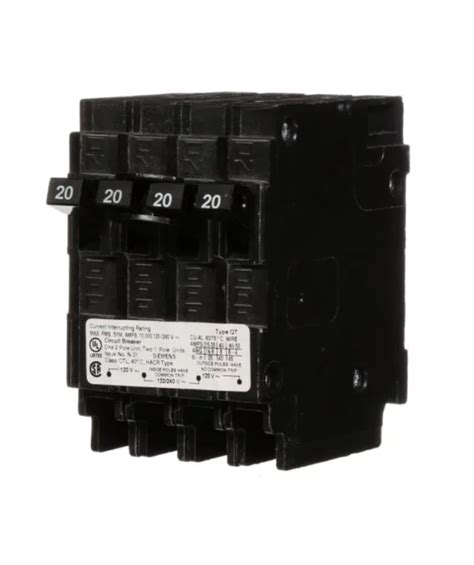 Q22020ct Siemens 20 Amp Quad Circuit Breaker Plug In 20 Amp