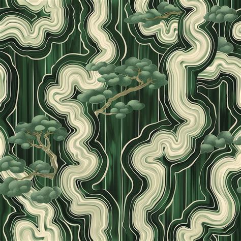 A Green And White Pattern With The Words The X On It Premium Ai