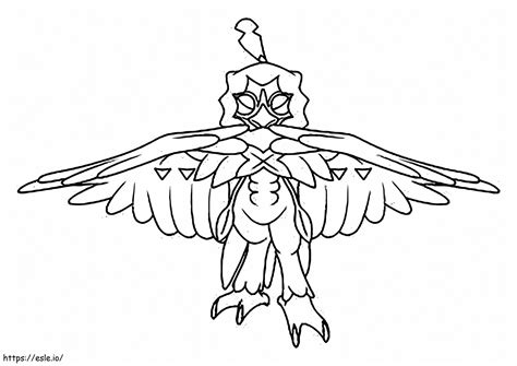 Decidueye Imprimible Para Colorear