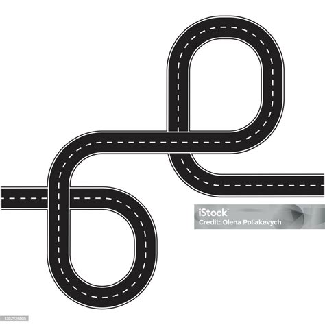 루프로드 된 도로 지그재그로 가는 길 물결 모양의 트랙 벡터 그림입니다 스톡 이미지 Eps 10 개념에 대한 스톡 벡터 아트 및 기타 이미지 Istock