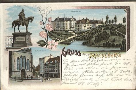 Postkarte Carte Postale 41100866 Magdeburg Luisengarten Kaiserdenkmal