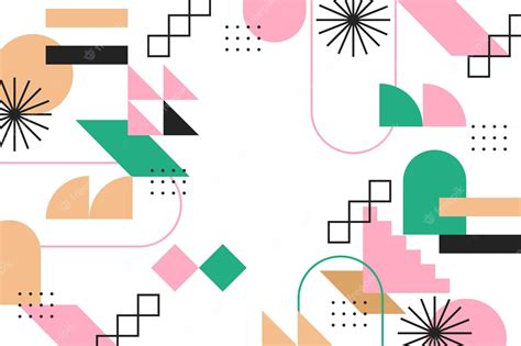 Premium Vector Colorful Abstract Shapes Design Background