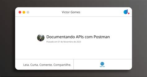 Documentando Apis Postman Victor Gomes Api Rest Dio