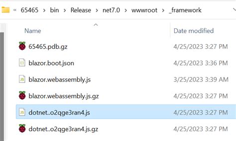 [blazor][net7] dotnet js file name is missing version info · issue