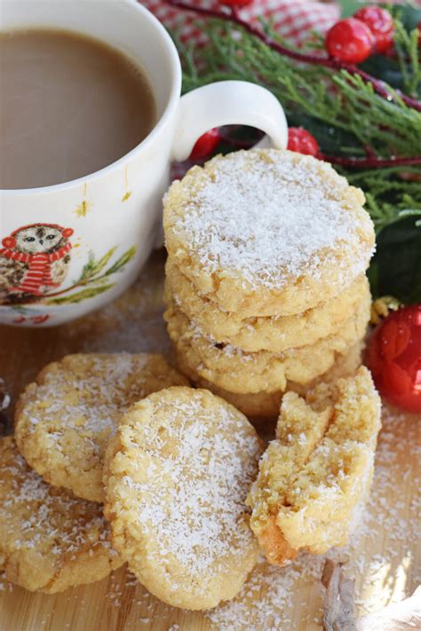 Chewy Coconut Cookies Julias Cuisine