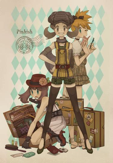 May Misty And Lyra Pokemon And More Drawn By Sasairebun Danbooru