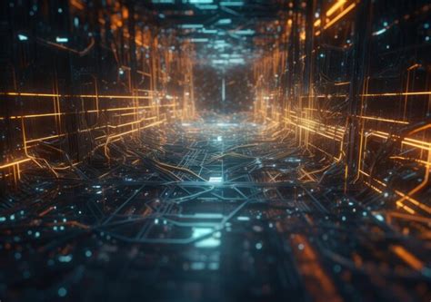 Premium Ai Image Big Data Visuliastion Cyberspace Data Flow Created With Generative Ai Technology