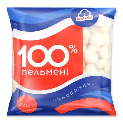 Пельмені «Рудь» 100% 800г – онлайн-супермаркет «Сільпо»