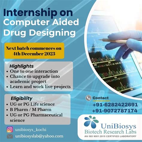 Bioinformatics Drugdiscovery Onlinecourses Unibiosys Foundation For Education And Research