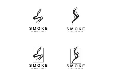 Steam Steam Logo Vector Hot Evaporating Aroma Smell Line Illustration