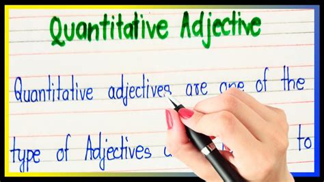 Definition Of Quantitative Adjective What Is Quantitative Adjective