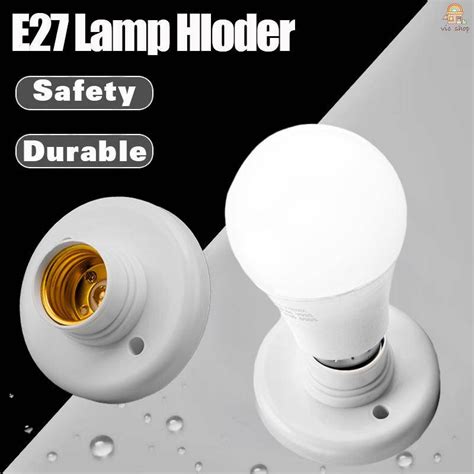 E27 Spiral Bulb Socket Flat Light Lamp Holder Energy Saving Socket Light Receptacle Standard