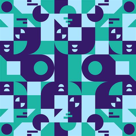 Blue Yellow Orange Abstract Geometric Pattern Background Colorful Vector Circle Triangle And