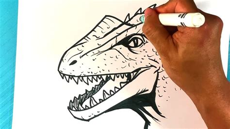 How To Draw JURASSIC WORLD DOMINION Giganotosaurus YouTube