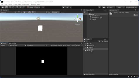 Simple Player Movement In Unity Setting Player Starting Position And By John C Hills Medium