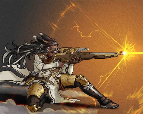 Commissin Xela Machinist Sniper Ff14 Oc By Barelynormalactivity On Deviantart