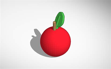 3d Design Apple Apple Apple Apple Tinkercad