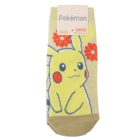 ポケットモンスター レディースソックス 女性用靴下 ピカチュウ フラワー ポケモン キャラクター Sm Pm1485j キャラクターの