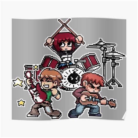 Sex Bob Ombs Sprite Poster By Spriteguy95 Redbubble