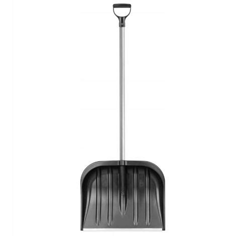 KADAX Pelle à neige grande pelle pour déneigement manche en aluminium noir