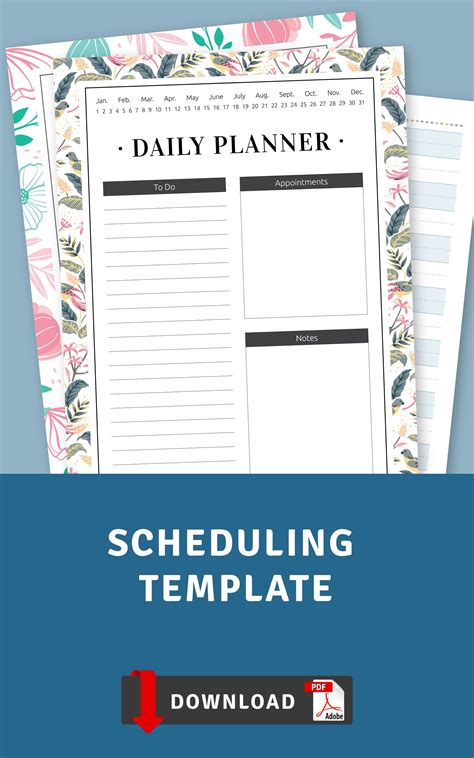 use this scheduling template to improve your efficiency easily getting