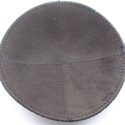 Jewish Pu Kippa 15cm Kipa Black Grandado