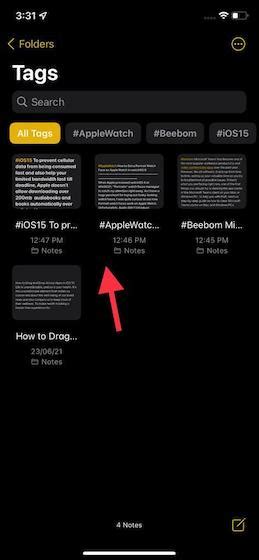 How To Organize Notes With Tags On IPhone And IPad Beebom