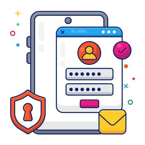Premium Vector Mobile Login Icon Editable Vector