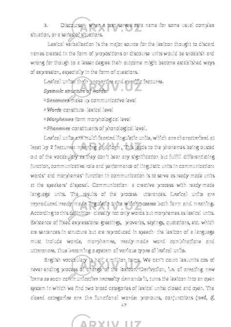 Lexical And Phraseological Unit Ingliz Tili Diplom Ishlar