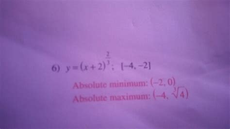 solved for each problem find all points of absolute minima