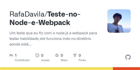 Github Rafadavilateste No Node E Webpack Um Teste Que Eu Fiz Com O