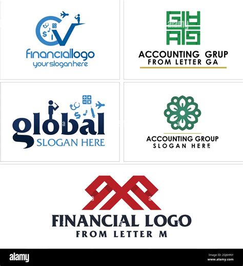 Financial Accounting Global Logo Design Stock Vector Image And Art Alamy