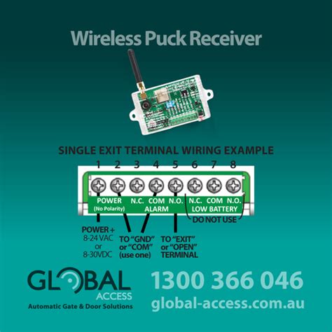 Vehicle Detector Exit Puck Wireless Wired Global Access