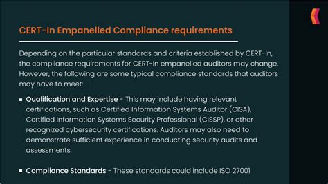 PPT CERT IN Empanelled Auditors PowerPoint Presentation Free Download ID