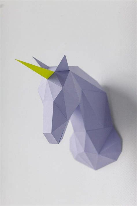 Vera The Unicorn Papercraft Unicorn Diy Kit Unicorn Head Etsy Artofit