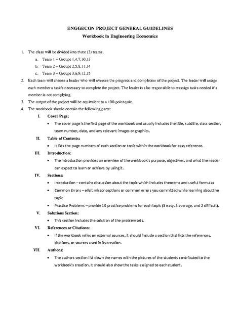 Enggecon Project General Guidelines ENGGECON PROJECT GENERAL