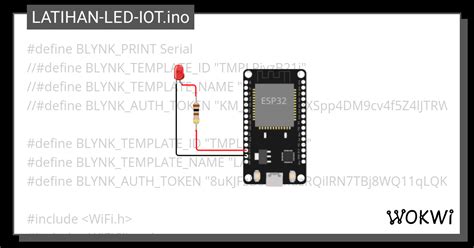 Latihan Led Iot O Copy Wokwi Esp32 Stm32 Arduino Simulator