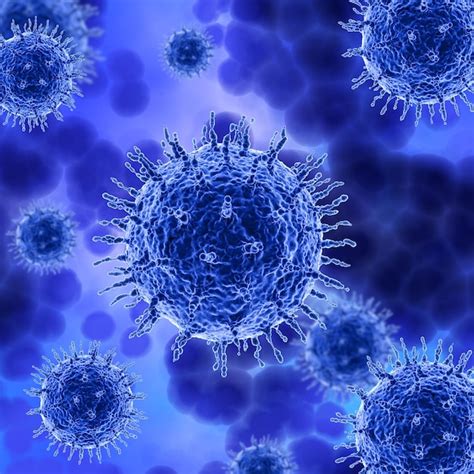 Contexte Médical 3d Avec Cellules De Virus Abstraites Photo Gratuite