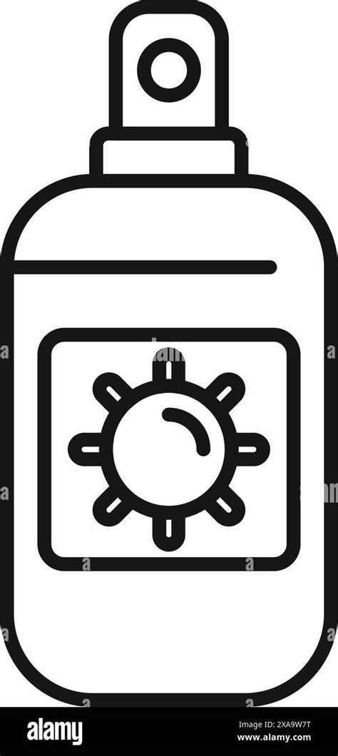 Sunscreen Protecting Skin From Harmful Uv Sun Rays Stock Vector Image