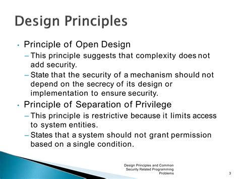 Design Principles And Common Security Related Programming Principles Pptx Operating Systems