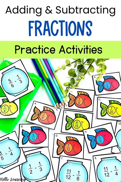 Engaging Fraction Addition And Subtraction Activities