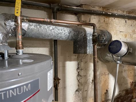 Water Heater Exhaust Pipe — Heating Help The Wall