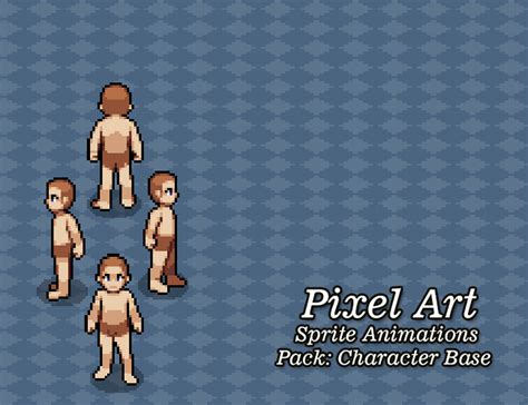 Pixel Art Sprite Animations Pack Character Base By Momofumi