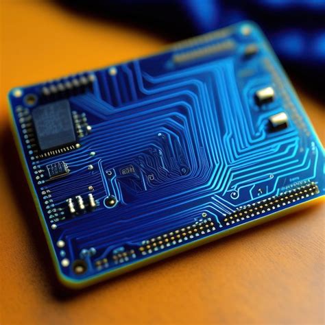 Premium Ai Image A Small Blue Square Shaped Computer Circuit Board