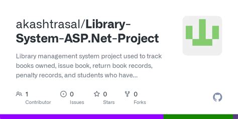 Github Akashtrasal Library System Asp Net Project Library Management System Project Used To