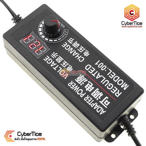 Power Adapter รับแรงดันได้ 24w 3 12v 5a อะแดปเตอร์ 3 12v กระแส 5a หัวแจ็ค 5 5x2 5mm พร้อมจอแสดง